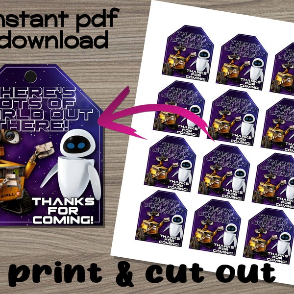 Wall E Invitation - Etsy