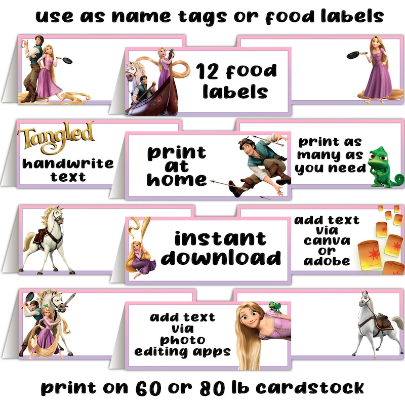 Tangled Digital Paper - Etsy