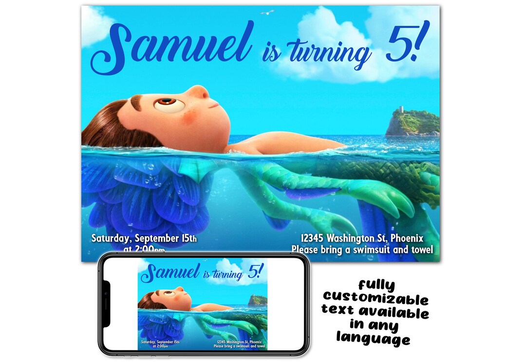 Luca Custom Birthday Party Printable Invitation Digital Download ...