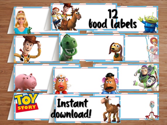 Toy Story Food Labels Template