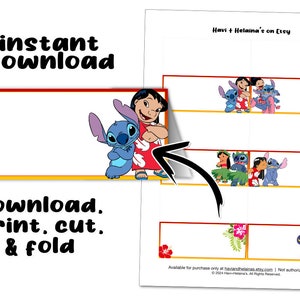 Lilo and Stitch Birthday Party Food Label Table Tents Digital File ...