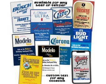 Modelo Beer Invitation Spanish, Digital Download, Modelo Invitation ...