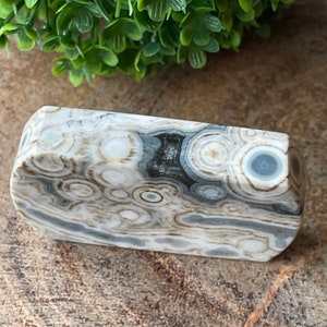 8th Vein Ocean Jasper Slab Dog Tag Pendant With Blue Orbs , AAA ...