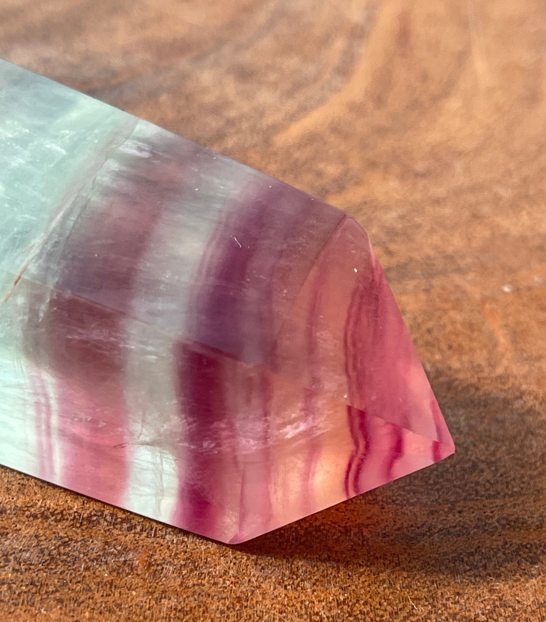 Watermelon Fluorite Crystal Tower - Etsy