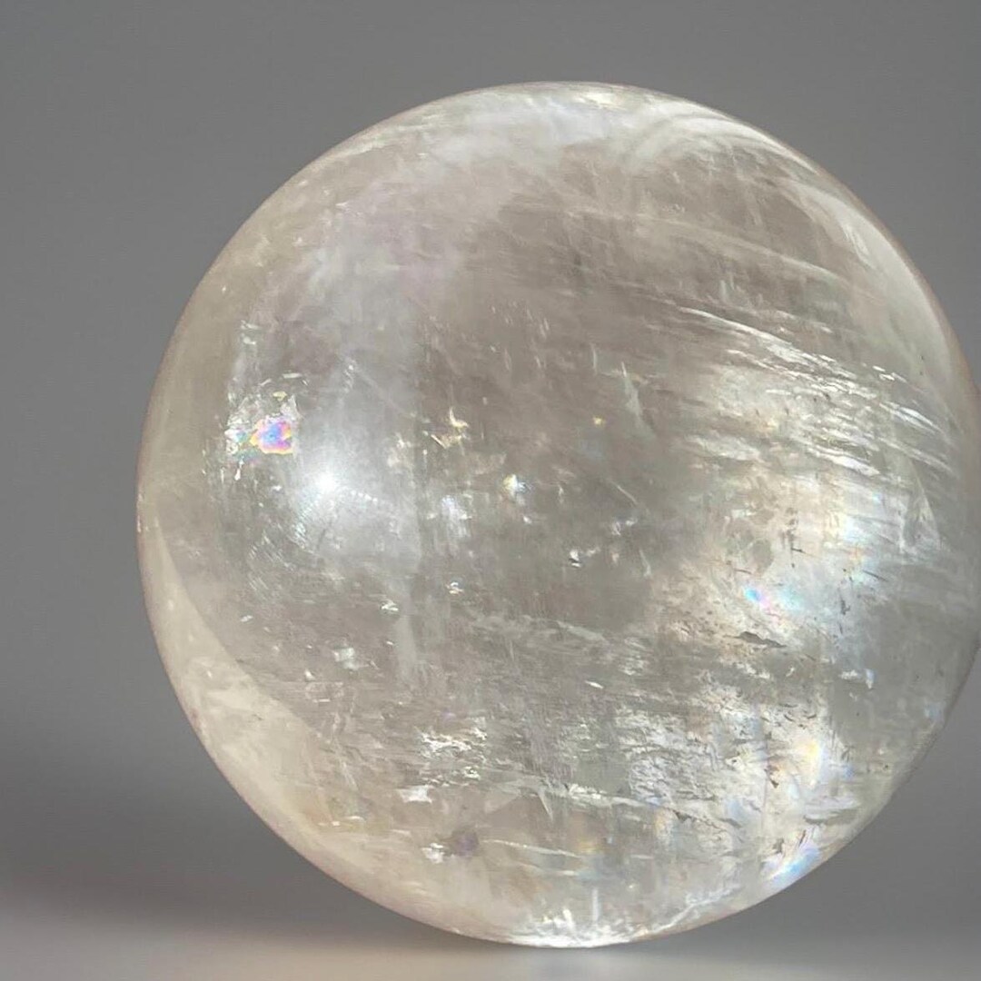 Optical White Calcite Sphere / Energy Crystal Ball / Calcite Sphere ...