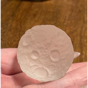Crystal Moon Sphere Carved Moon Crystal Howlite Moon Aura Quartz Carved ...