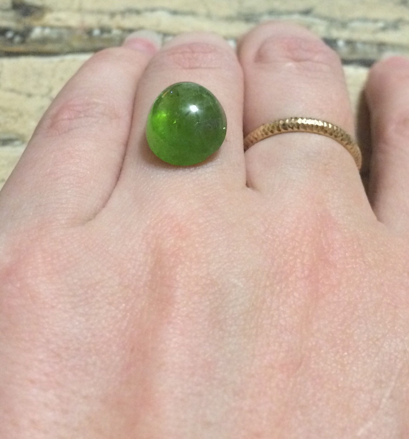 10 cts Natural Green Peridot oval cabochon cut. Natural Huge Gemstone.