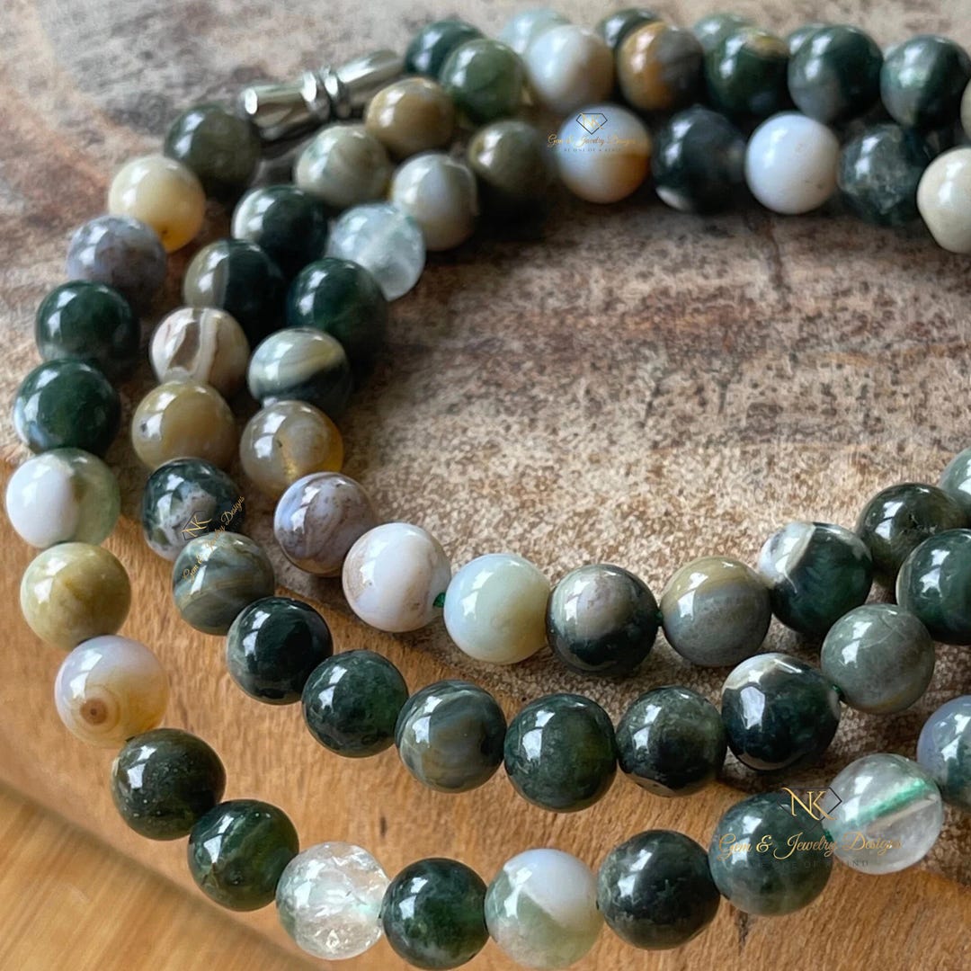 8th Vein Ocean Jasper 20 Inch Necklace , Orbicular Ocean Jasper ...