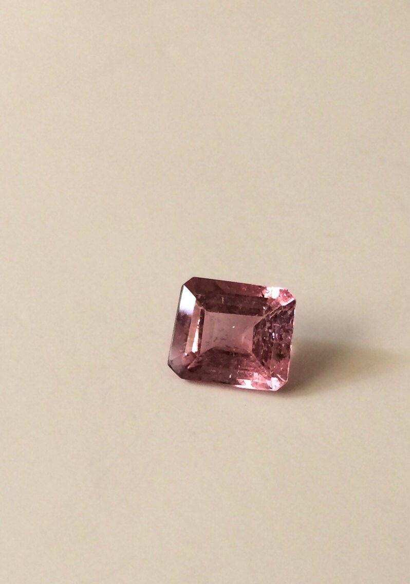 3 ct Natural Pink Tourmaline Asher cut. Natural Gemstone. Video available