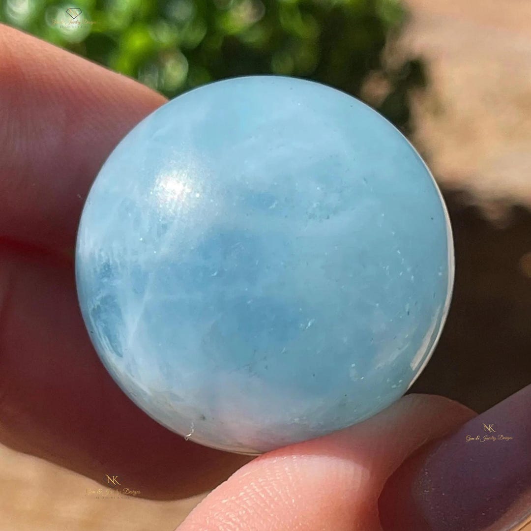Aquamarine Sphere High Quality Crystal Ball - No.4 - Etsy