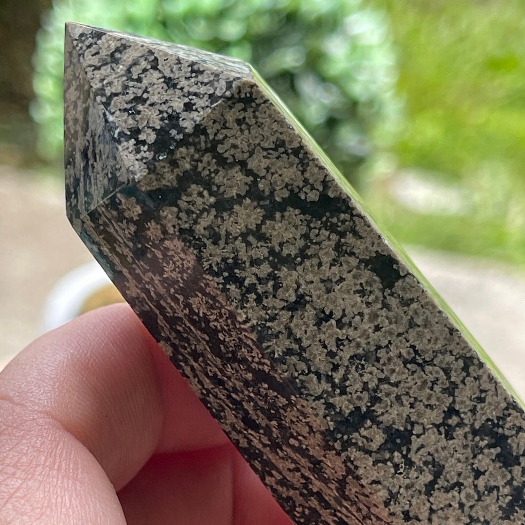 Flower Obsidian Tower Black Obsidian Point Crystal Towers - Etsy