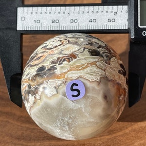 Money Agate Sphere With Quartz • Fortune Agate Crystal - Etsy