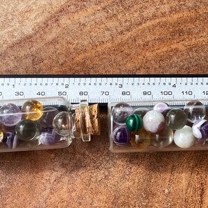 Mini Sphere Vial - Mini Crystal Spheres - Tourmaline, Citrine, Green ...