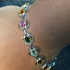 Dreamy Tourmaline 4.95ctw Multi Color Tourmaline Scrollwork | Etsy