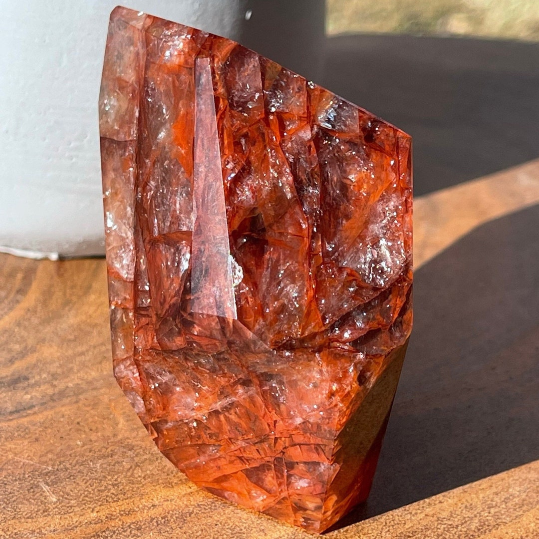 Fire Quartz Freeform Red Fire Quartz With Rainbows AAA Grade Crystals ...