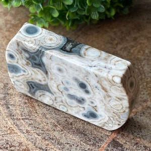 8th Vein Ocean Jasper Slab Dog Tag Pendant With Blue Orbs , AAA ...