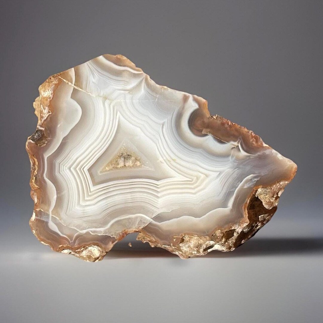 Banded Agate From Turkey – Collector Crystal, Natural Agate Slab ...