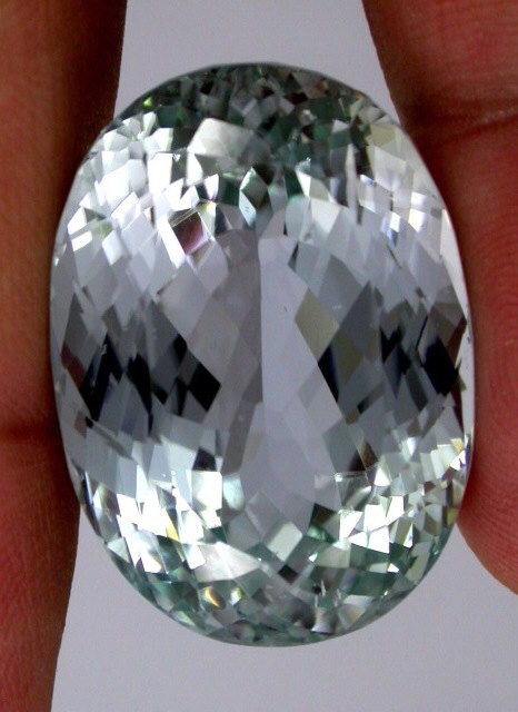 Collectors quality HUGE 84.25 cts Oval Cut Aqua BLUE Natural Kunzite ...