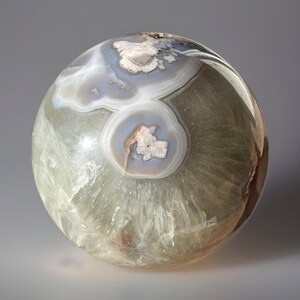 Prasiolite Flower Agate Sphere - Green Amethyst Crystal Ball - Etsy