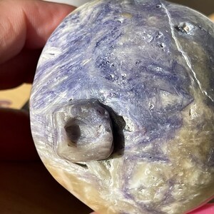 Tiffany Stone XL Mushroom House, Purple Bertrandite Opalized Fluorite ...