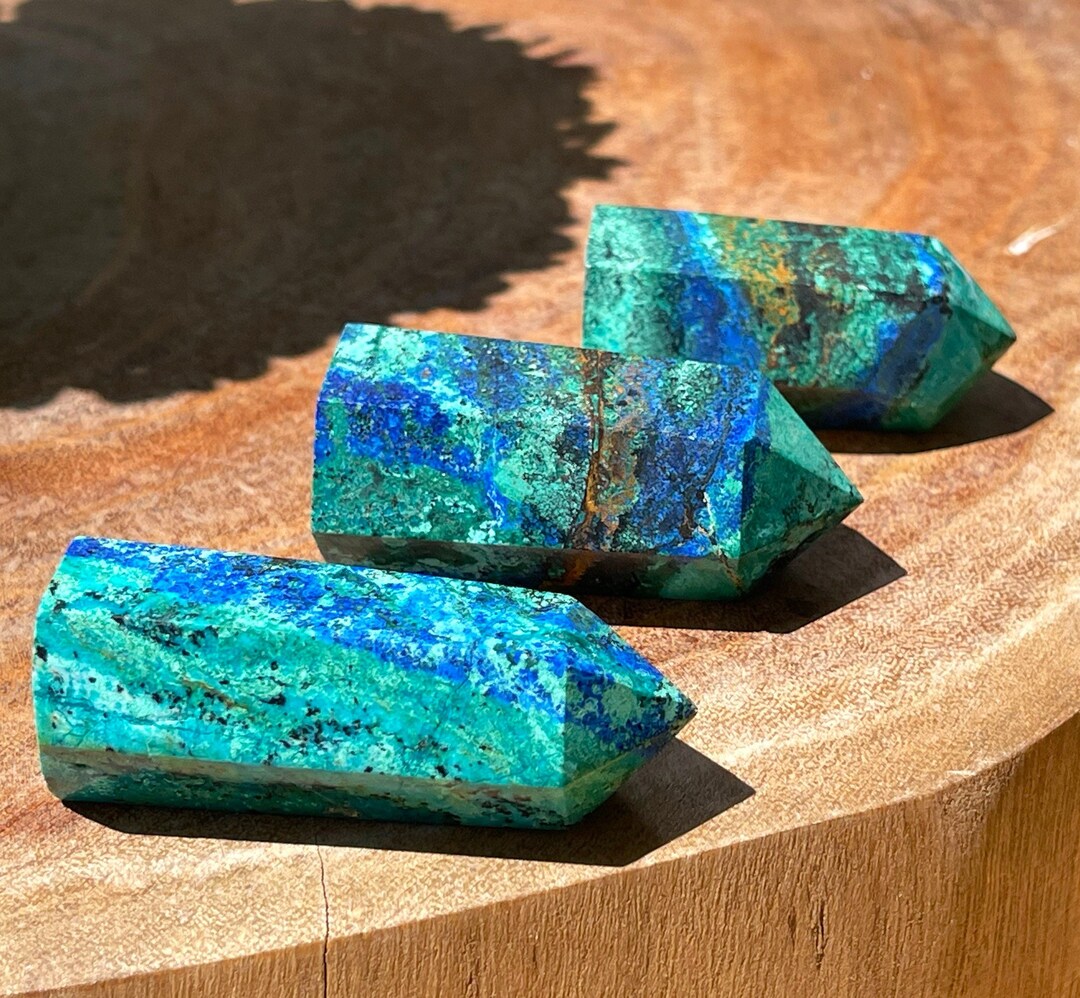 Chrysocolla Tower | Positive Energy Flow | Crystal Mini Towers | AAA ...