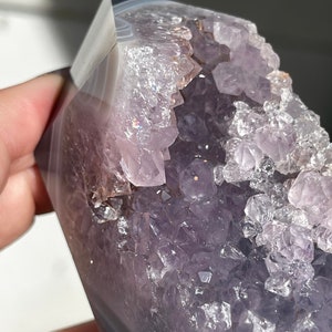 Amethyst Agate Cluster Statement Tower With Rainbows, AAA Grade ...