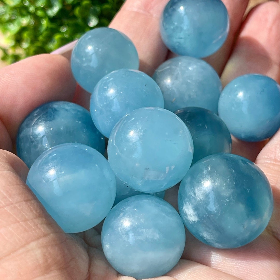 Aquamarine Sphere With Blue Gemmy Color - Etsy
