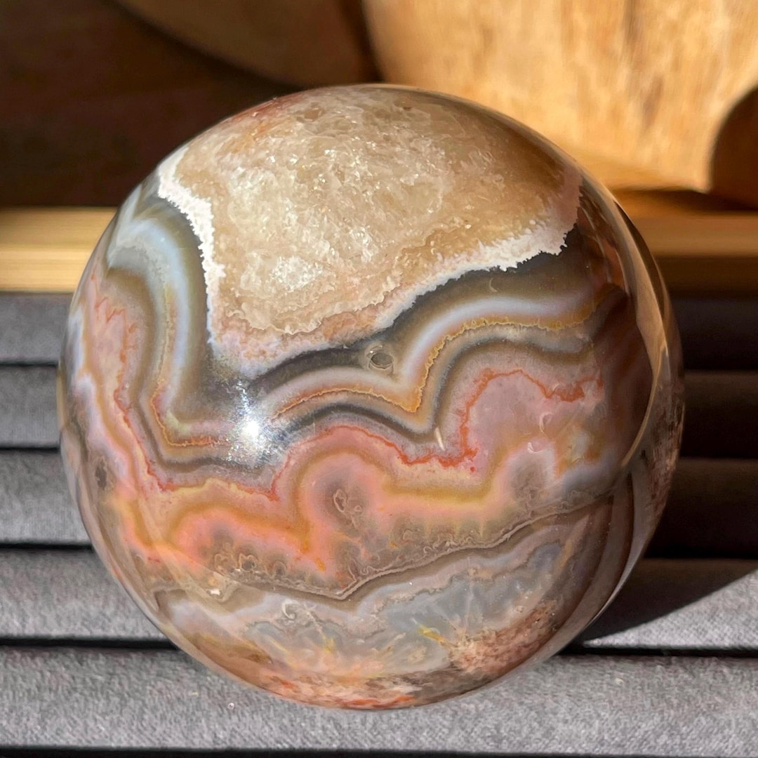 Crazy Lace Agate Sphere: Intricate Banded Agate From Chihuahua, Mexico ...