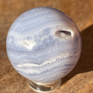 Blue Lace Agate High Quality Collectible Sphere - Etsy