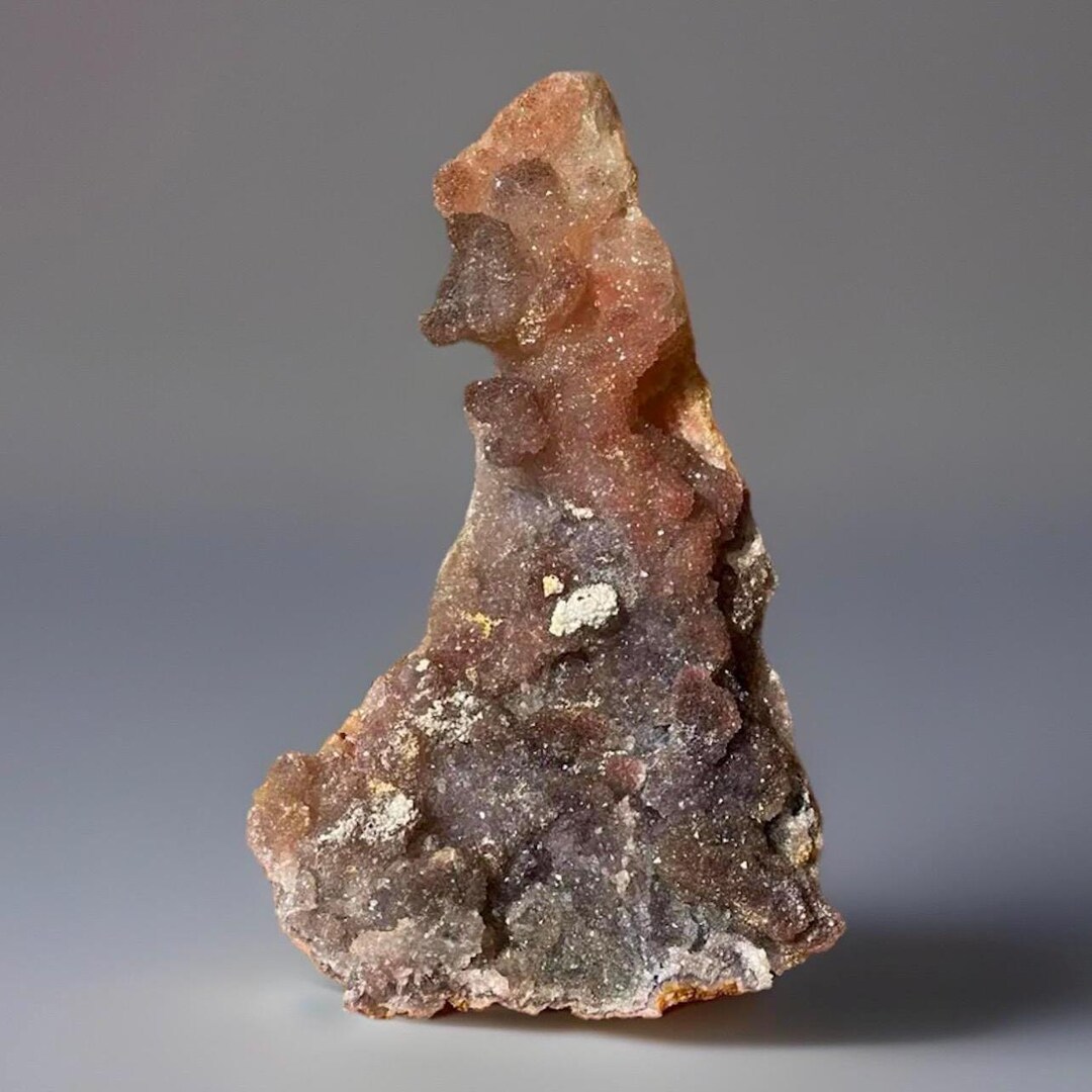 Egyptian Sugar Amethyst Cluster Large Specimen • Sparkling Black & Red ...