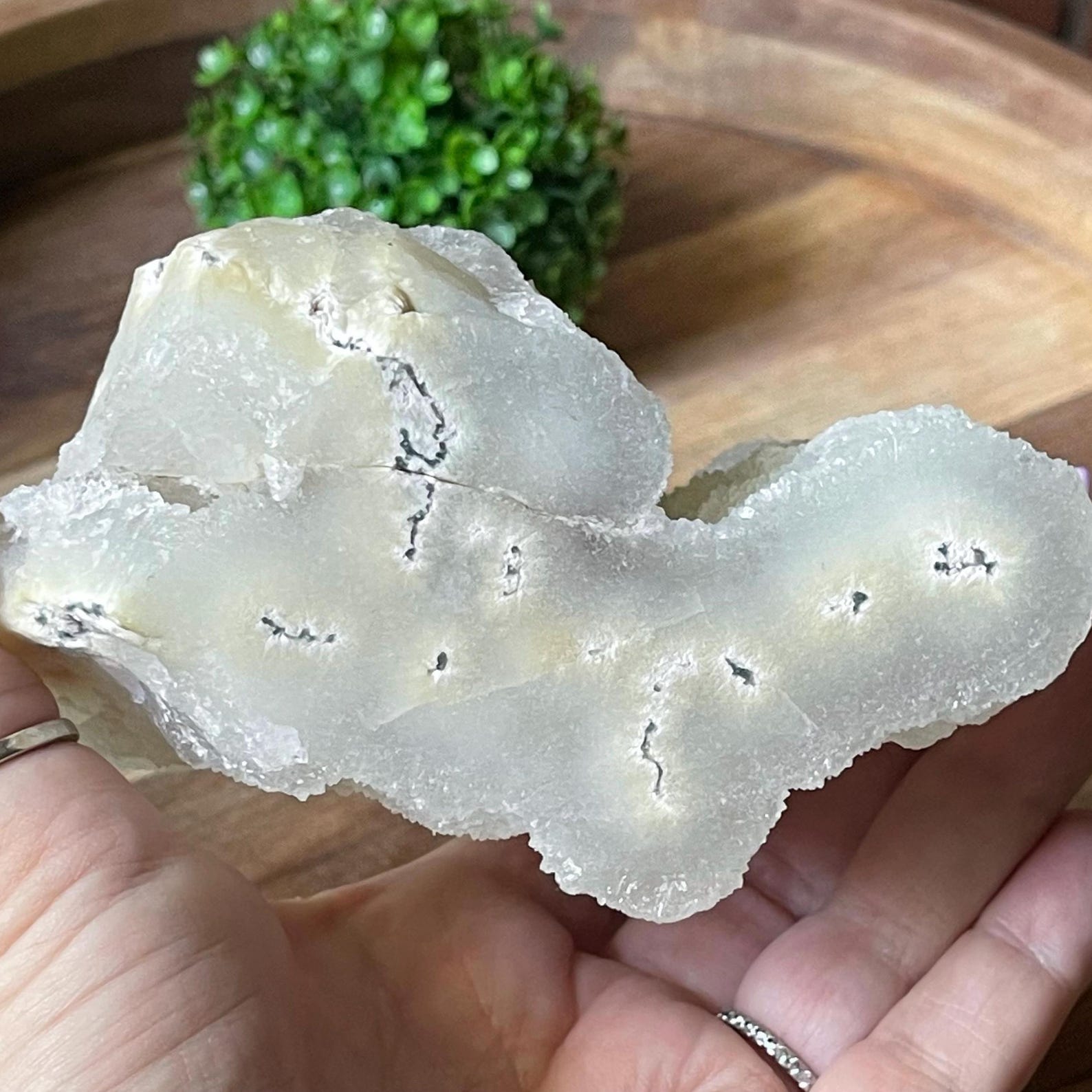 Chalcedony Large Sparkling Stalactite Statement Piece • Fairy Quartz ...