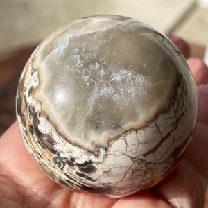 Money Agate Sphere With Quartz • Fortune Agate Crystal - Etsy