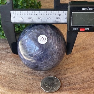 Iolite Sunstone Big Sphere With Cats Eye Flash and Confetti, AAA Iolite ...