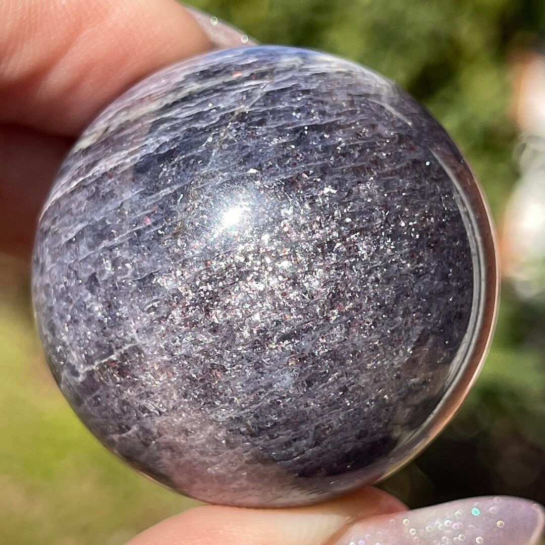 Iolite Flash Sphere With Confetti AAA Iolite Rare Find Crystals ...