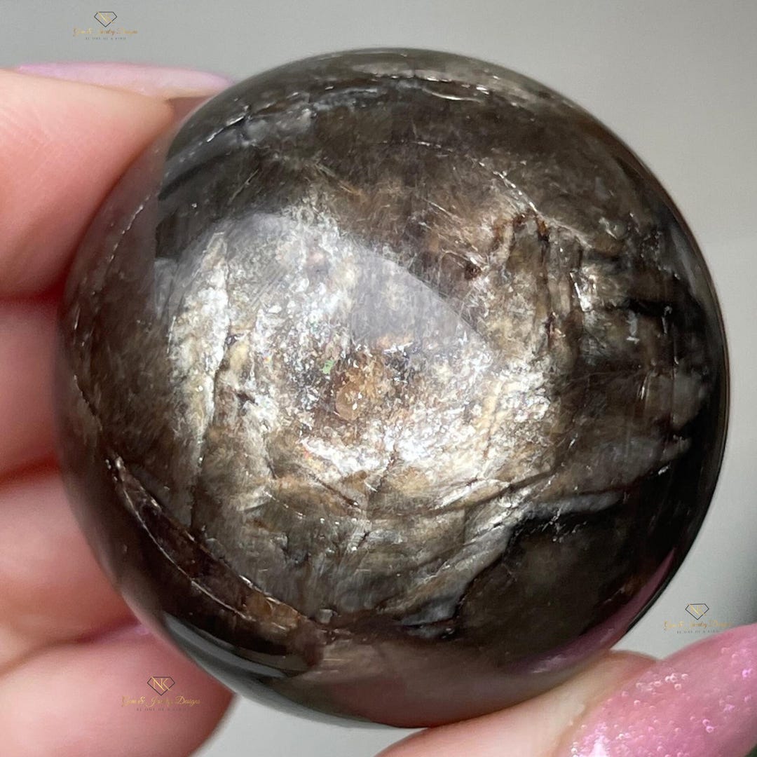 Gem Lepidolite Sphere With Pewter Green Color, AAA Quality Rare Crystal ...