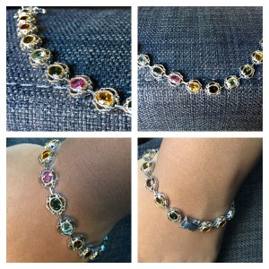 Dreamy Tourmaline 4.95ctw Multi Color Tourmaline Scrollwork | Etsy