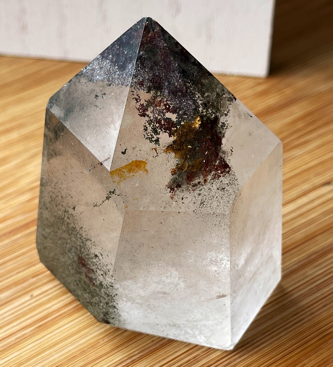 Garden Quartz With Chlorite Tower, Lodolite Quartz, Ghost Crystal ...