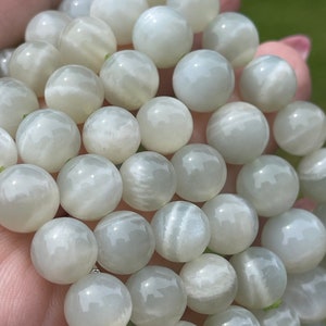 Silky Sage Green Moonstone Bracelet , HQ Incredible Rare Crystal Find ...