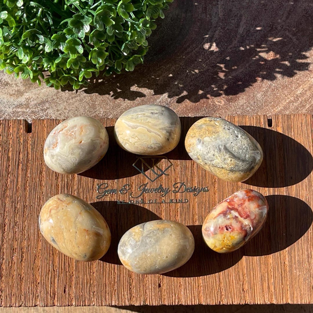 Crazy Lace Agate Tumble Root, Sacral, and Solar Plexus Chakra No. 126 ...
