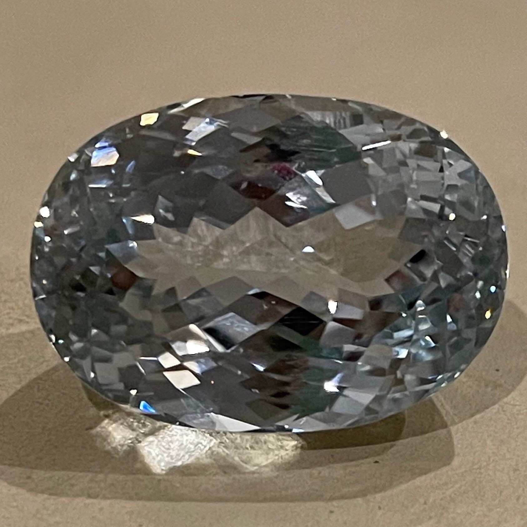 Collectors quality HUGE 84.25 cts Oval Cut Aqua BLUE Natural Kunzite ...