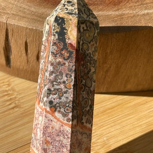Leopard Skin Jasper Tower Pink Leopard Jasper Rhyolite, Jaguar Stone ...