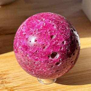 Ruby XL Sphere Fluorescent Ruby - Etsy