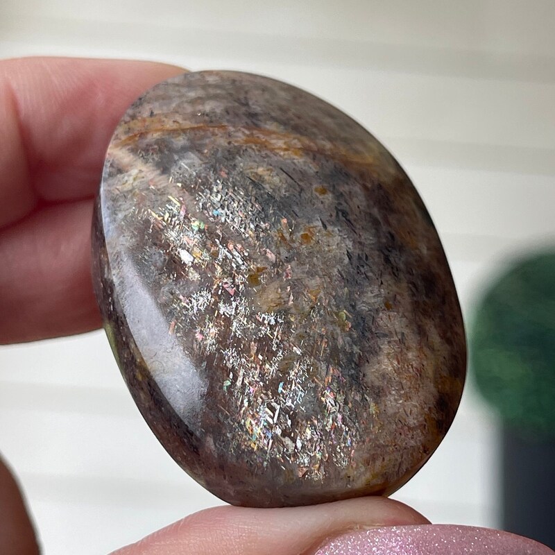 Rainbow Lattice Sunstone - Etsy