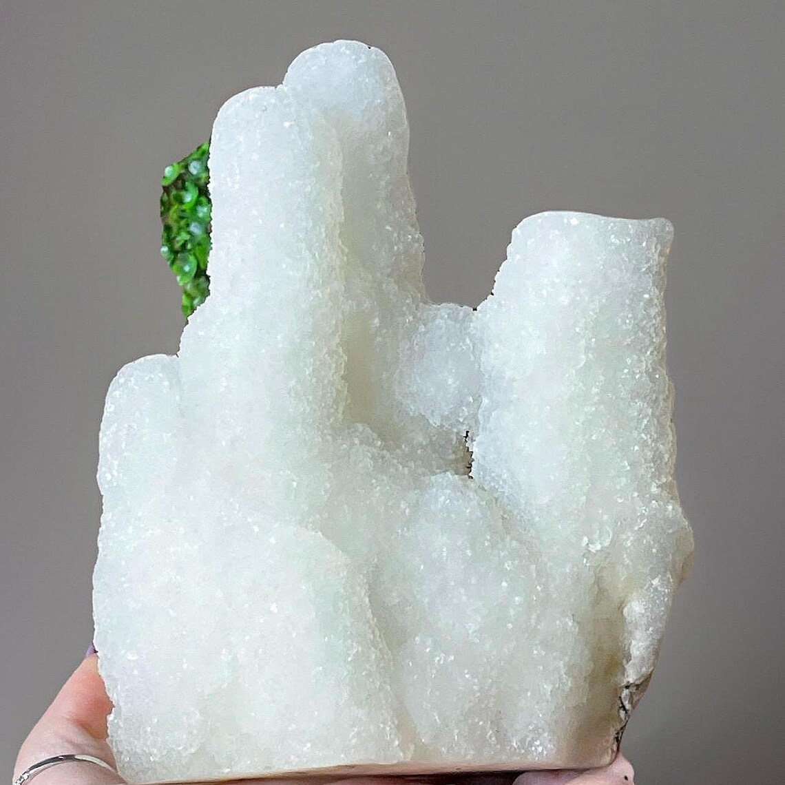 Chalcedony Large Sparkling Stalactite Statement Piece • Fairy Quartz ...