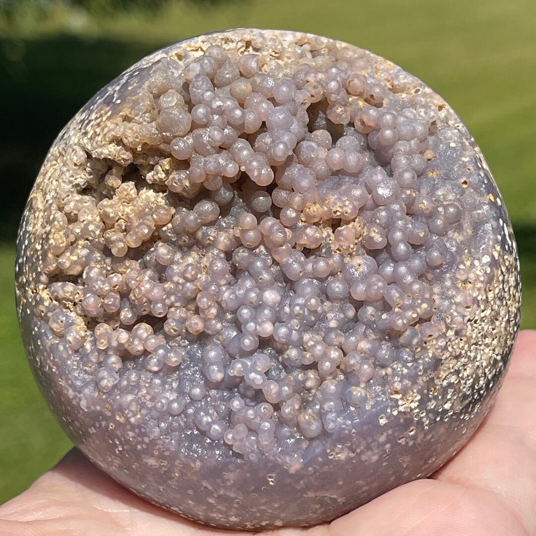Grape Agate XL Sphere , Purple Grape Agate Cluster, Sparkly Grape Agate ...