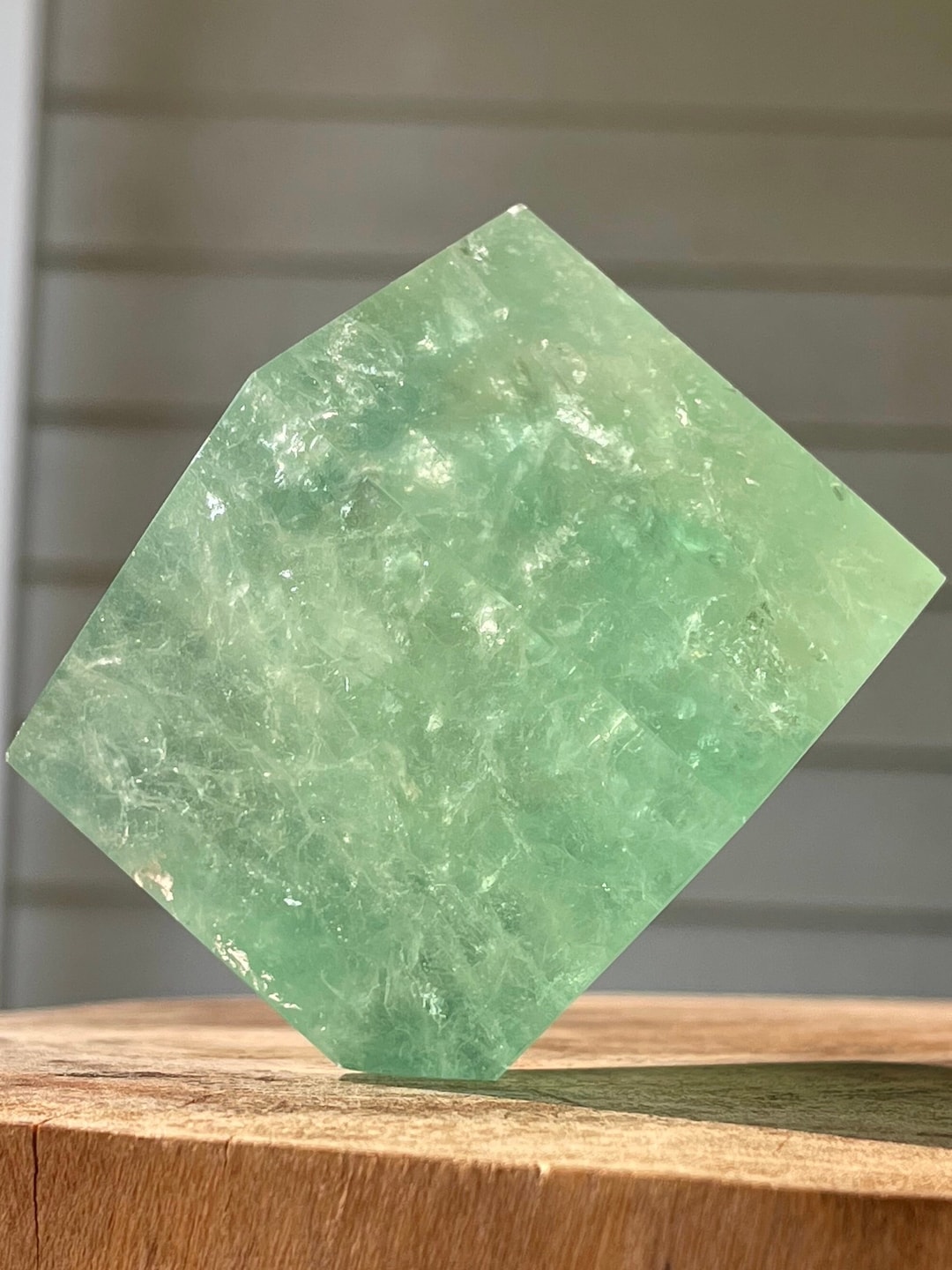 Teal Candy Fluorite LARGE HQ Cube Full of Rainbows , Green Fluorite ...