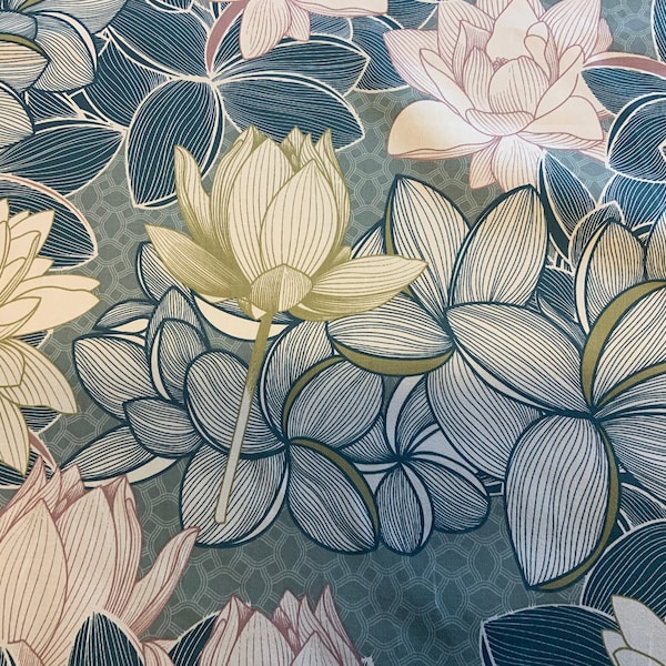 Lotus Fabric - Etsy