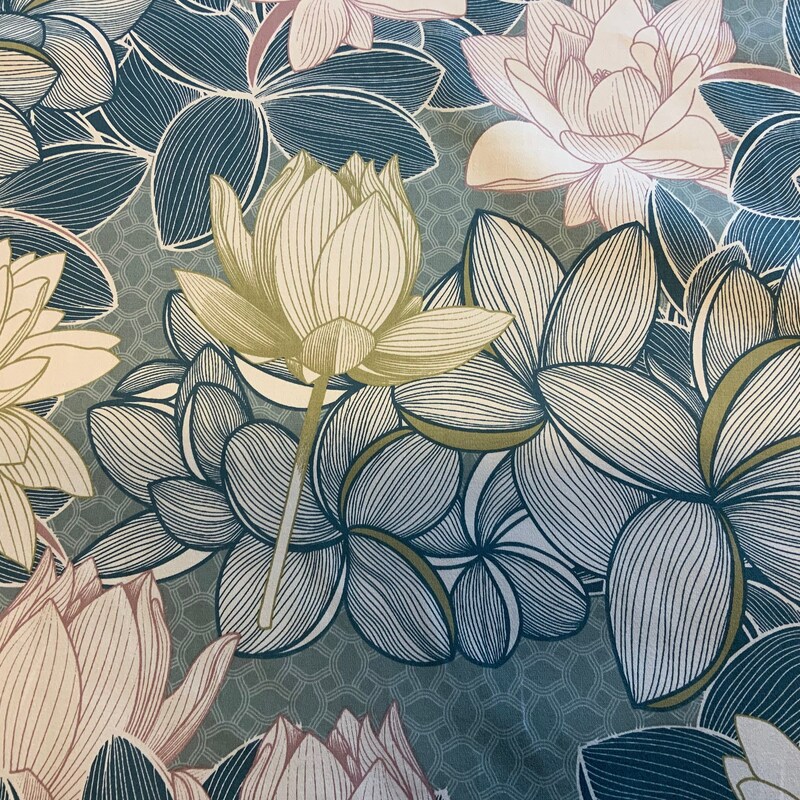 Lotus Fabric - Etsy