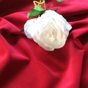 CLARET - Cotton Dressmaking Velvet / Velveteen Fabric - Lightweight ...