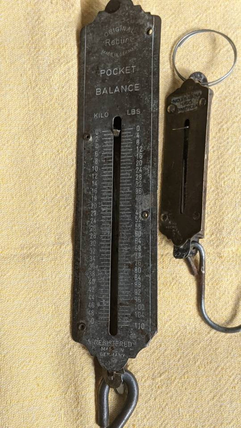 Inventory Reduction Price Drop Two Unique Vintage Pocket Balance Scales ...